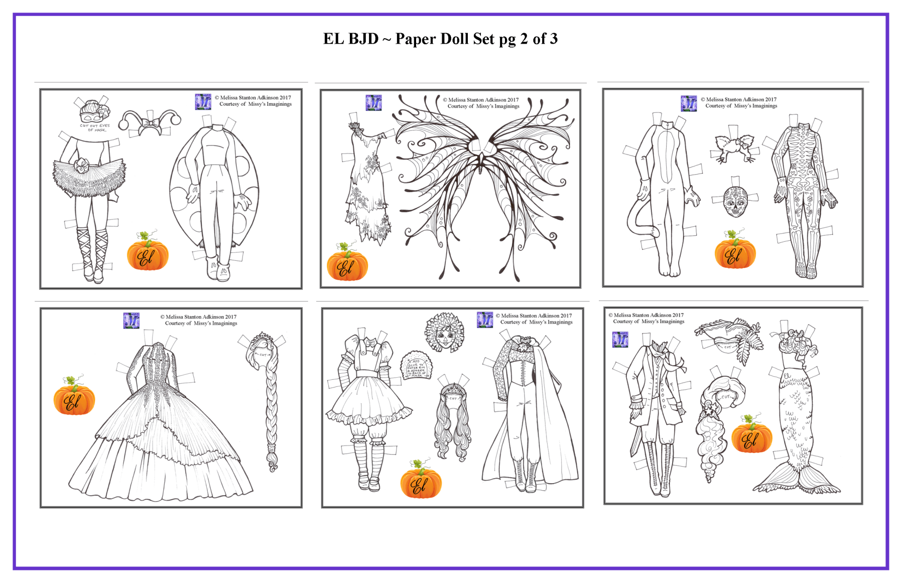 Ready To Print – Paper Doll Sets – missy's imaginings