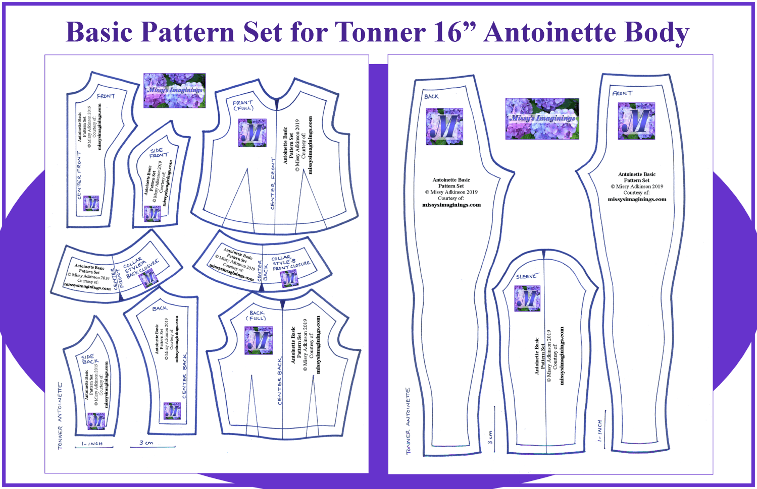 Ready To Print – (1/4) MSD Doll Patterns – missy's imaginings