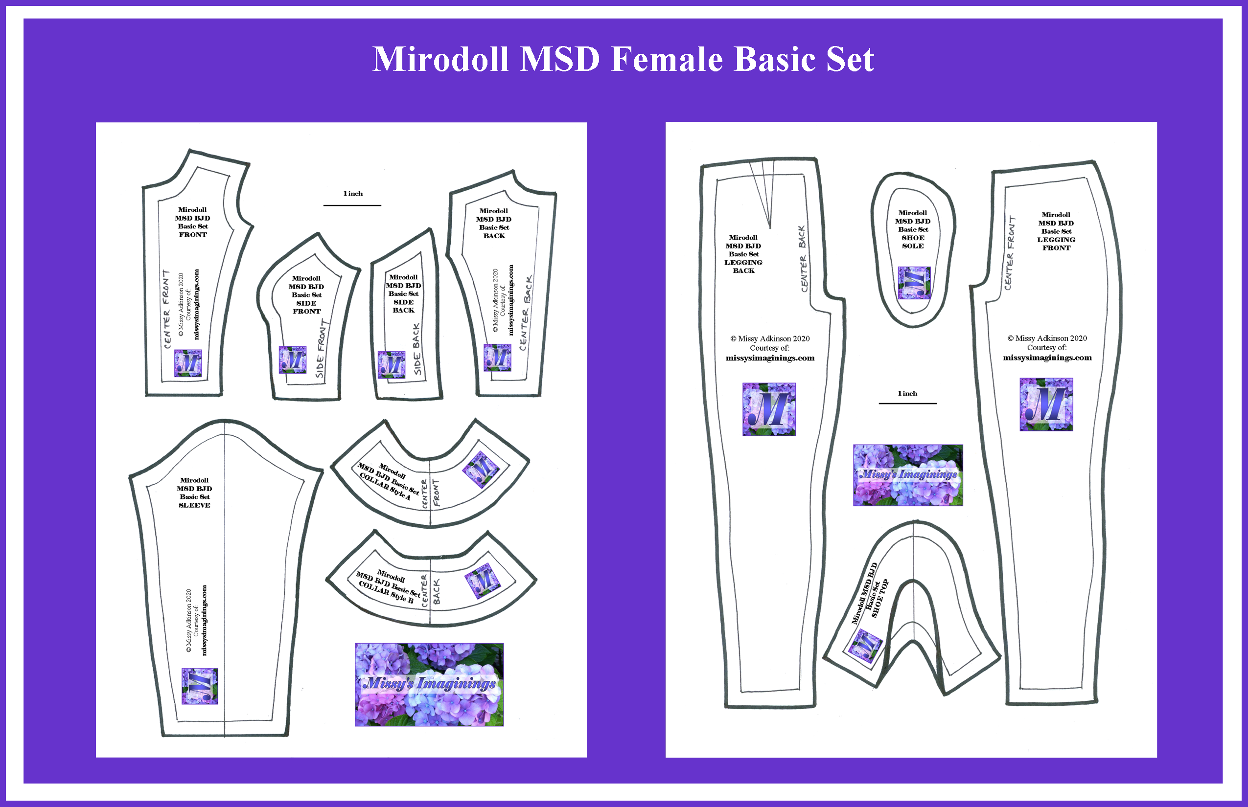Ready To Print – (1/4) MSD Doll Patterns – missy's imaginings