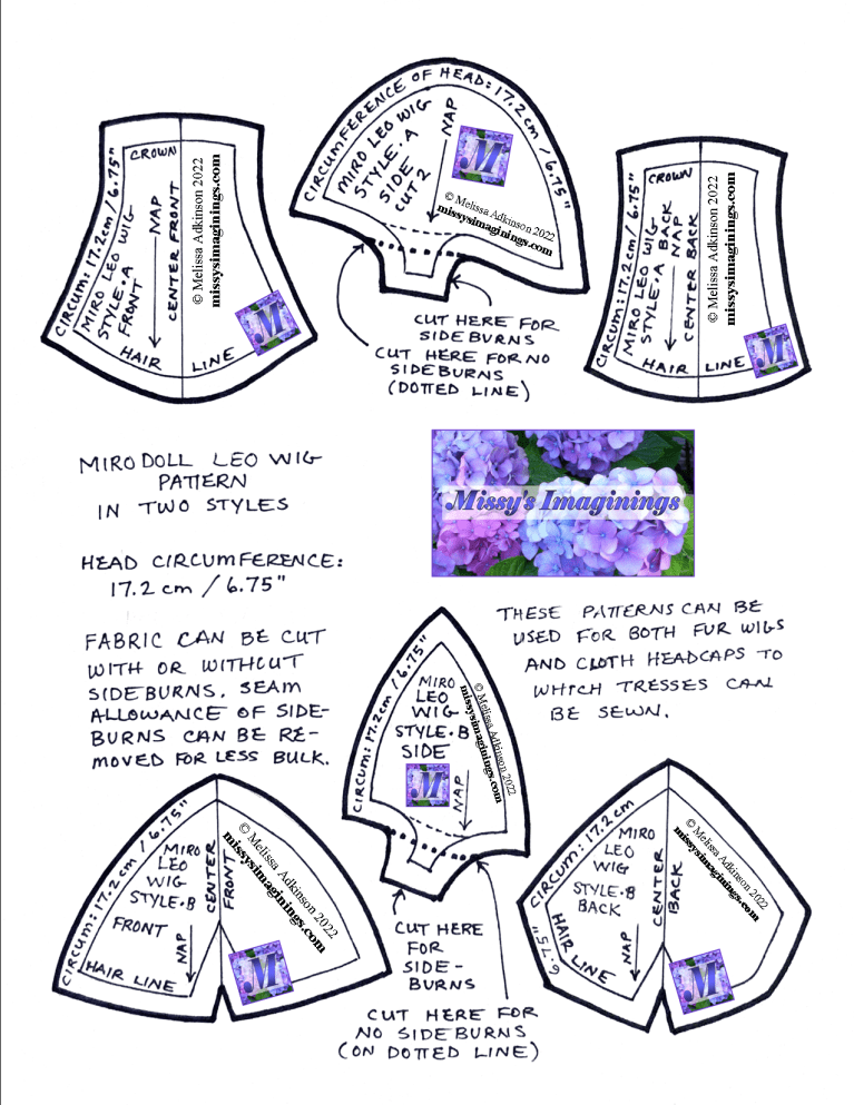 Ready To Print – (1/4) MSD Doll Patterns – missy's imaginings